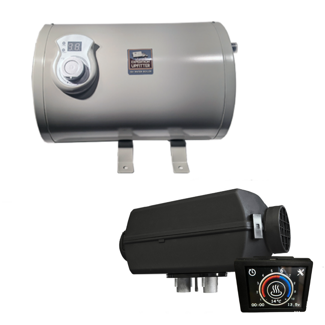COMBO : EX-UP 12V Water Boiler & Planar/Autoterm Diesel Heater ...