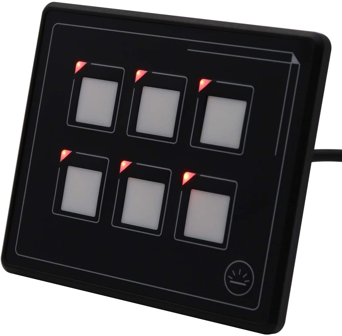 Bluetooth Smart Touch Switch Panel 12V (6 Gang, 35A) — Expedition Upfitter